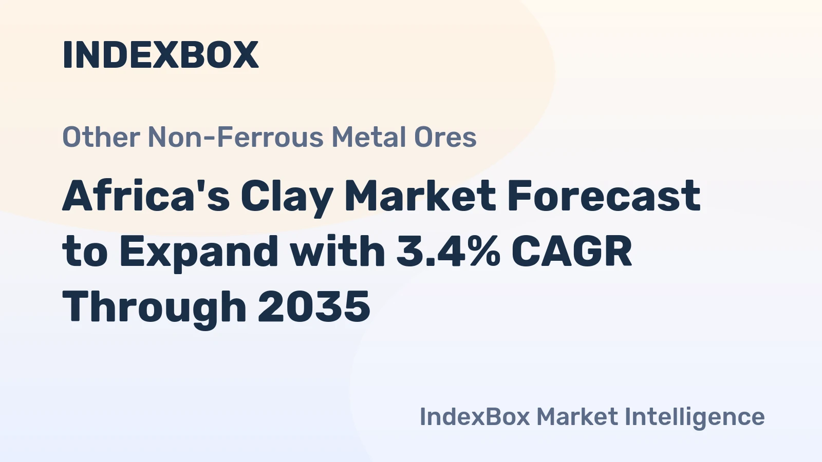 Africa's Clay Market Forecast to Expand with 3.4% CAGR Through 2035