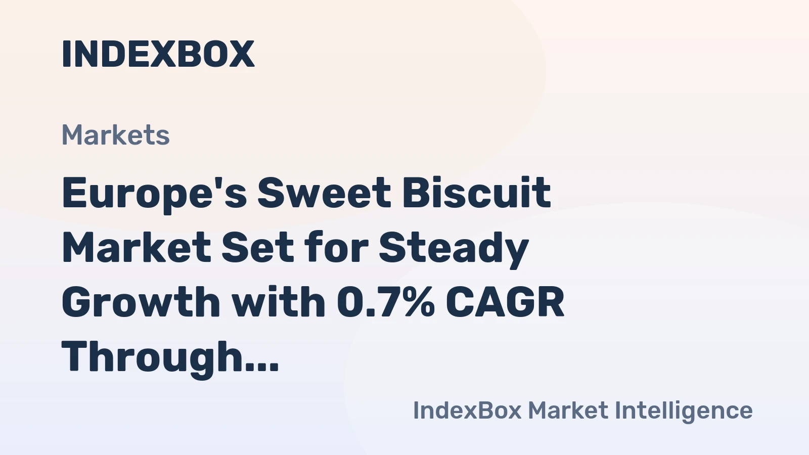 Europe's Sweet Biscuit Market Set for Steady Growth with 0.7% CAGR Through 2035