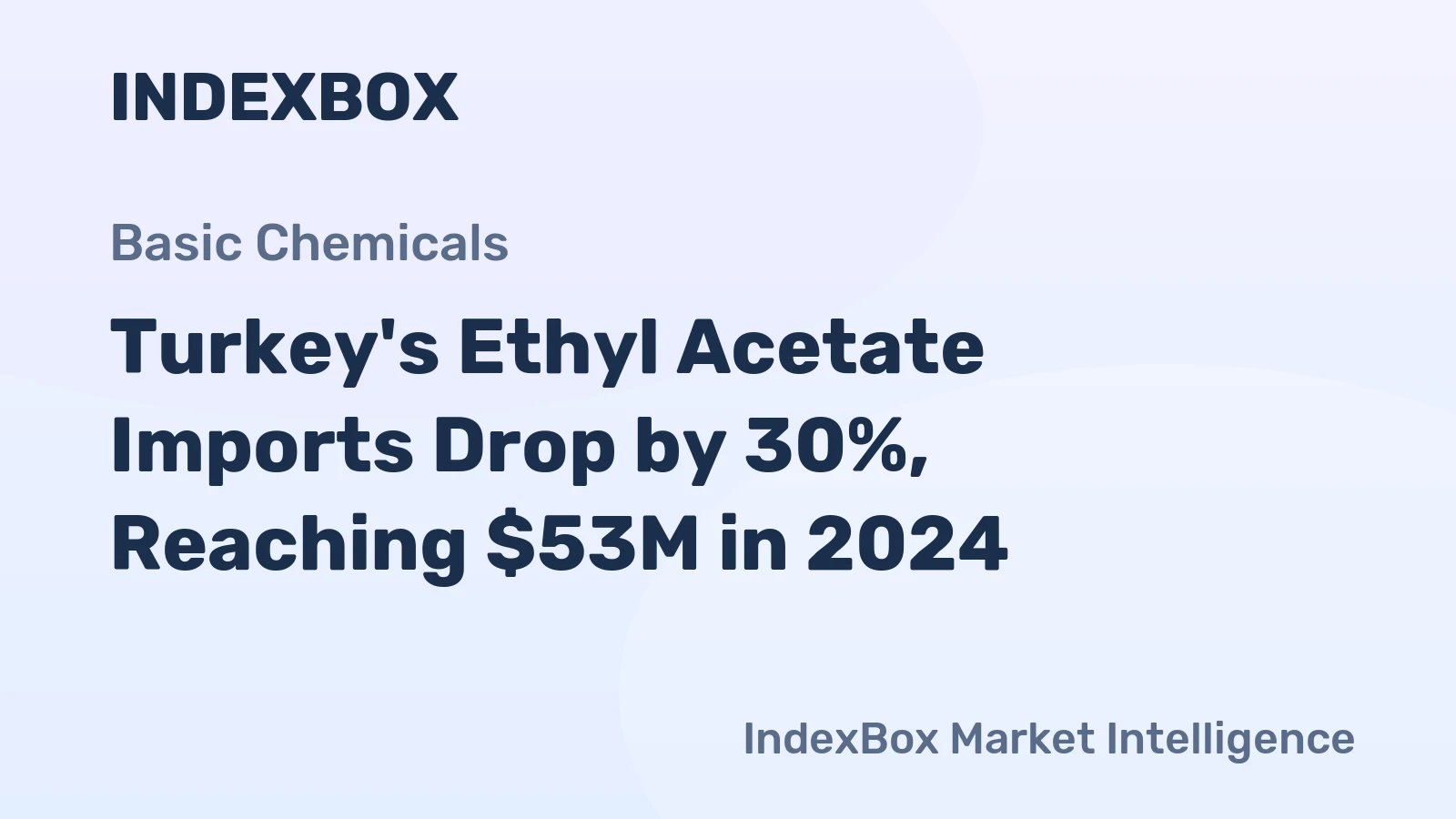 Turkey's Ethyl Acetate Imports Drop by 30%, Reaching $53M in 2024