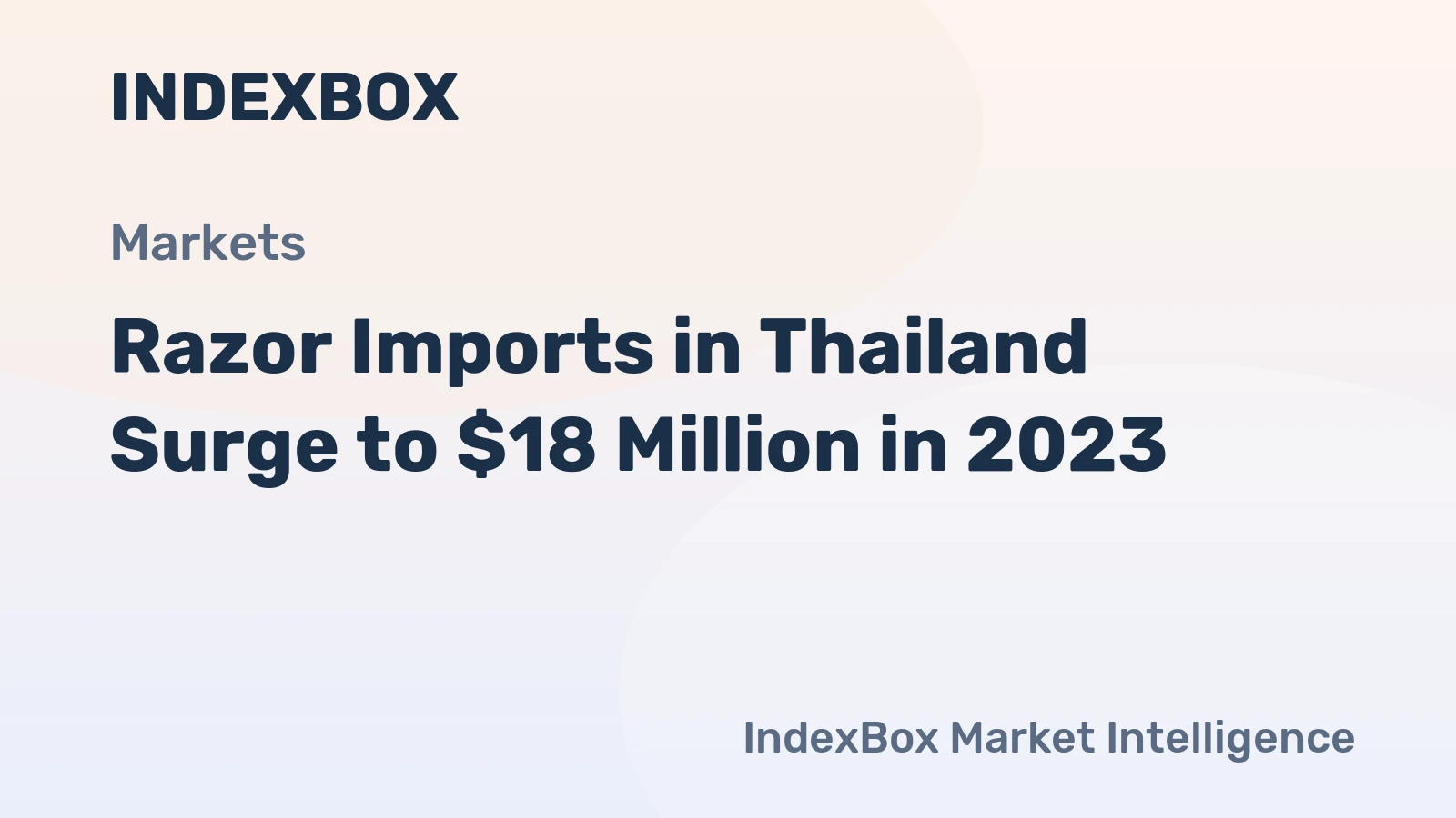 Razor Imports in Thailand Surge to $18 Million in 2023