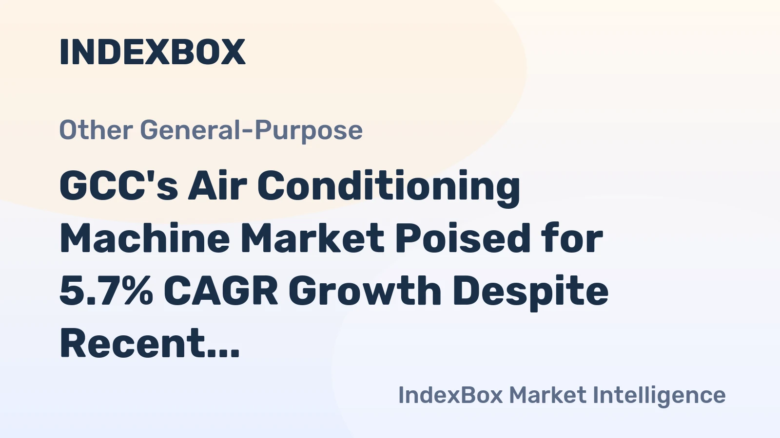 GCC's Air Conditioning Machine Market Poised for 5.7% CAGR Growth Despite Recent Contraction