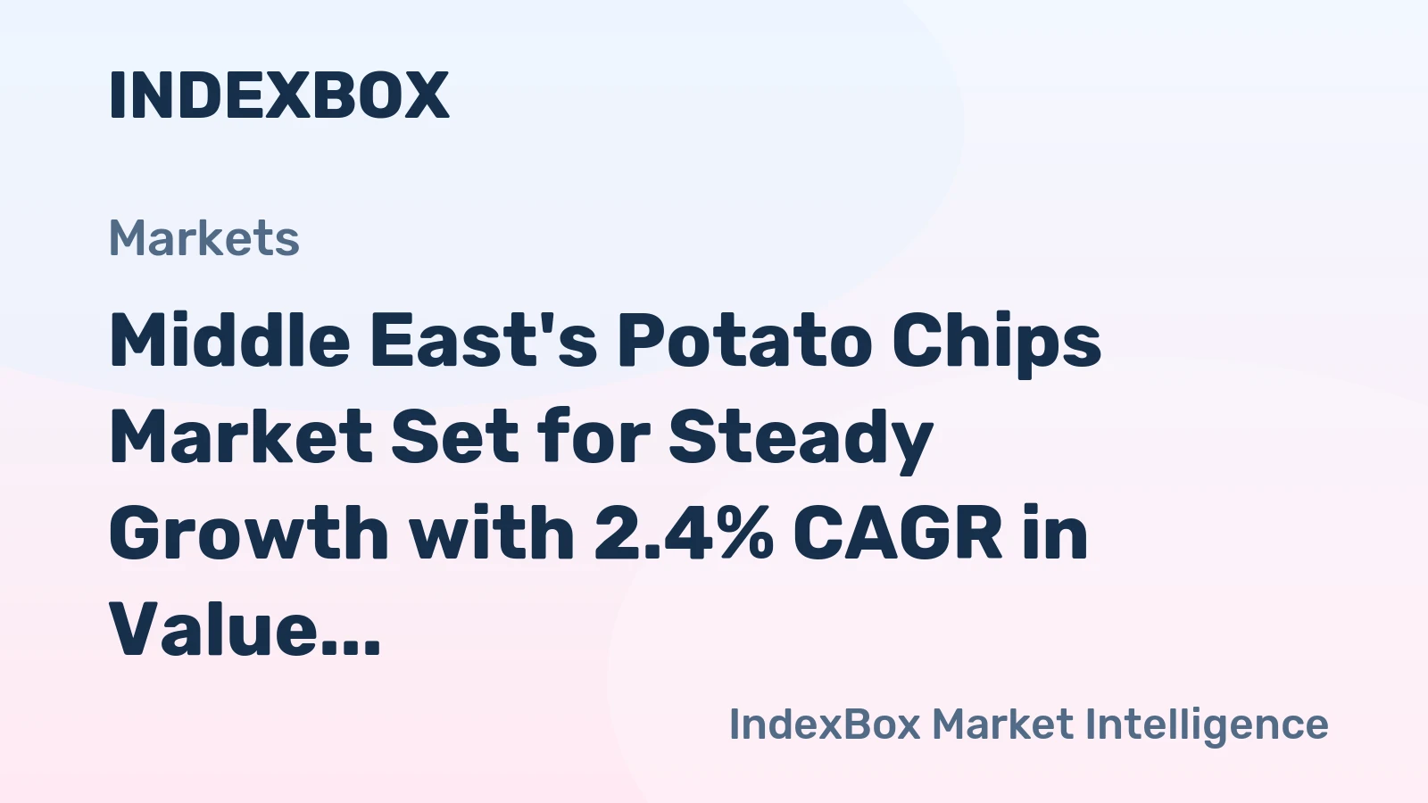 Middle East's Potato Chips Market Set for Steady Growth with 2.4% CAGR in Value Through 2035