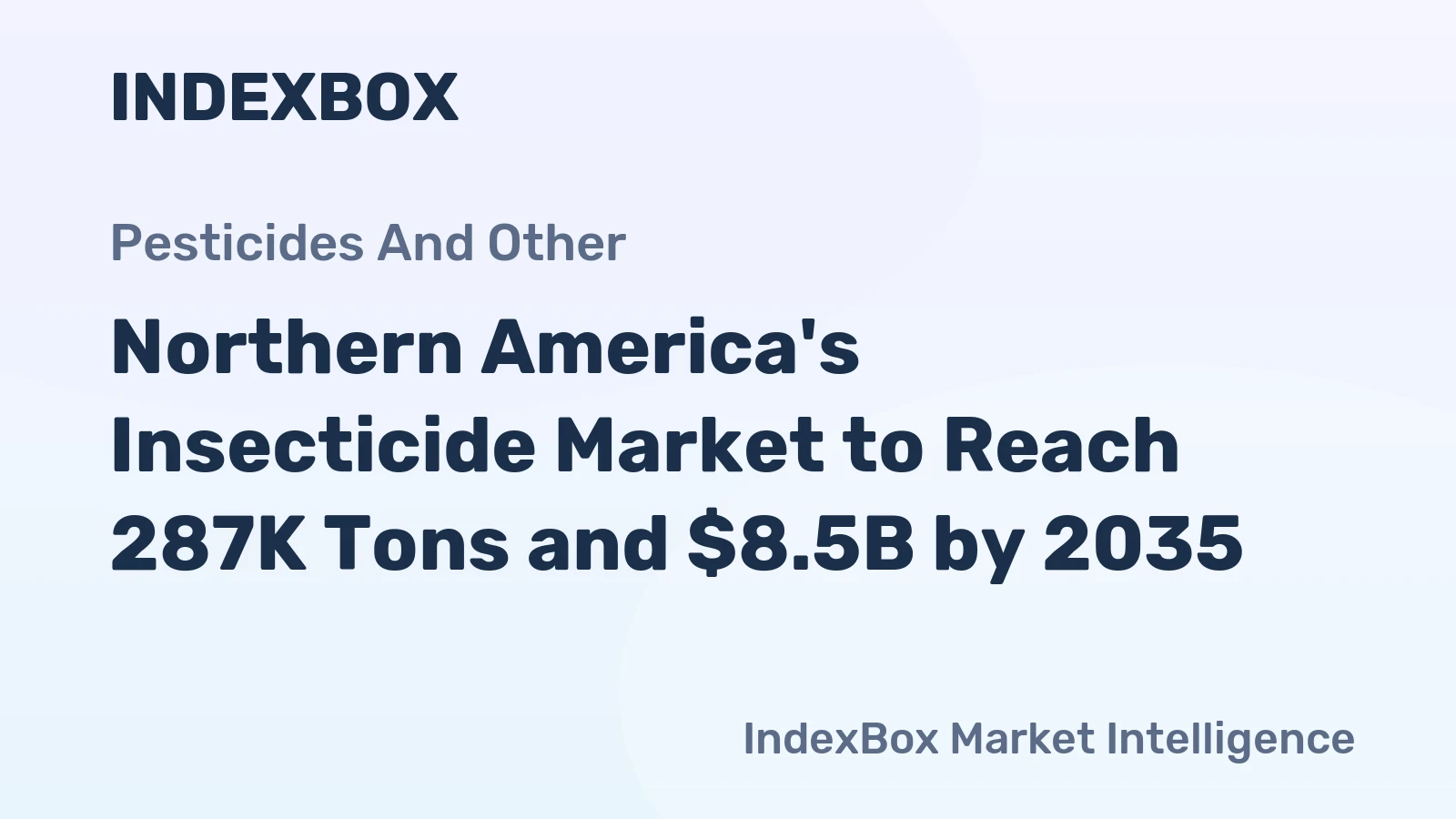 Northern America's Insecticide Market to Reach 287K Tons and $8.5B by 2035