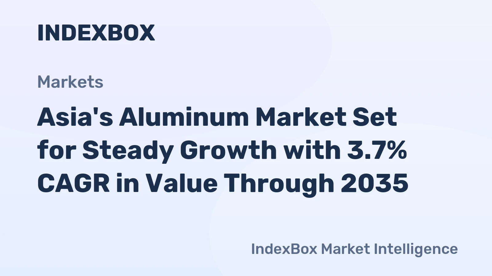 Asia's Aluminum Market Set for Steady Growth with 3.7% CAGR in Value Through 2035
