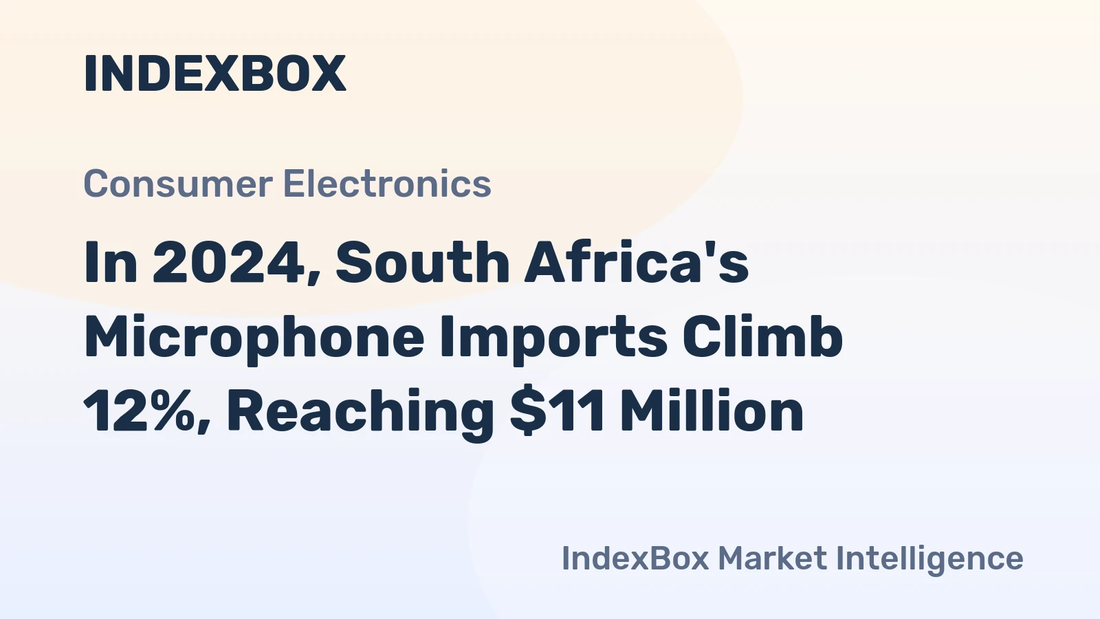 In 2024, South Africa's Microphone Imports Climb 12%, Reaching $11 Million