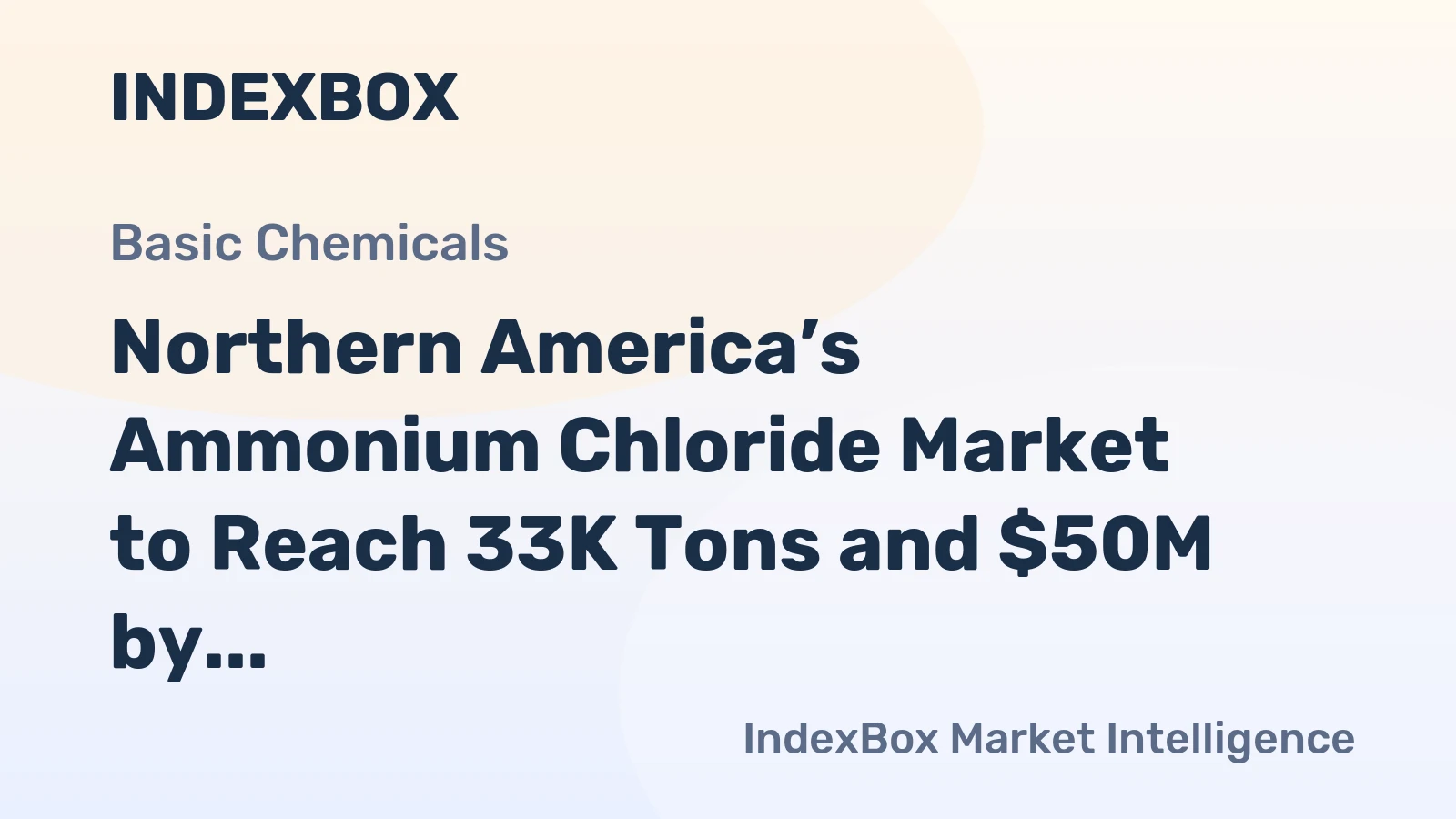 Northern America’s Ammonium Chloride Market to Reach 33K Tons and $50M by 2035