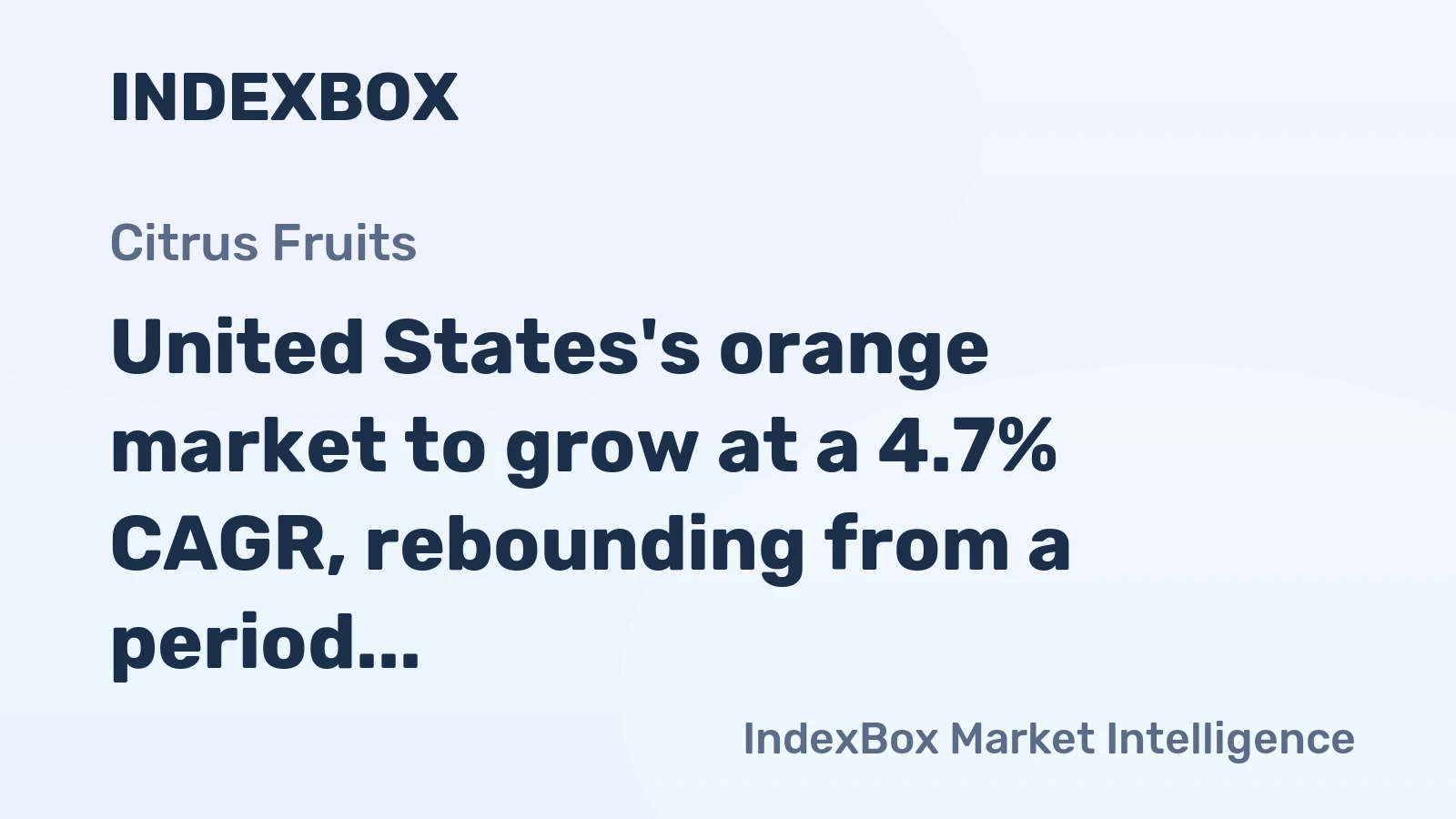 United States's orange market to grow at a 4.7% CAGR, rebounding from a period of decline to reach 4.3M tons by 2035.