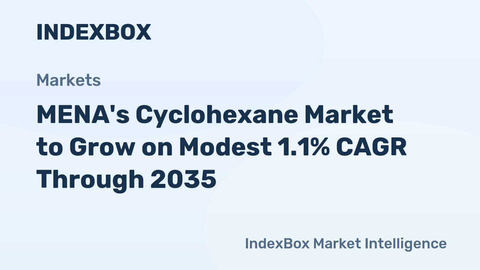 MENA's Cyclohexane Market to Grow on Modest 1.1% CAGR Through 2035