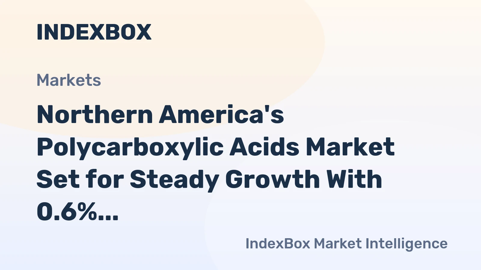 Northern America's Polycarboxylic Acids Market Set for Steady Growth With 0.6% CAGR Through 2035