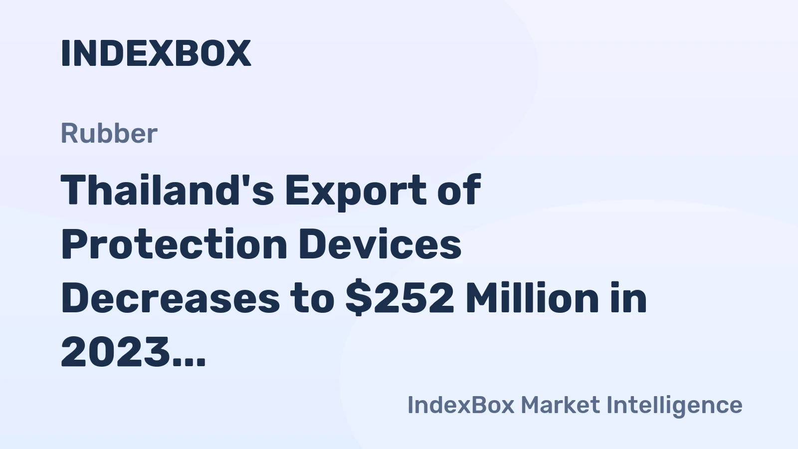 Thailand's Export of Protection Devices Decreases to $252 Million in 2023