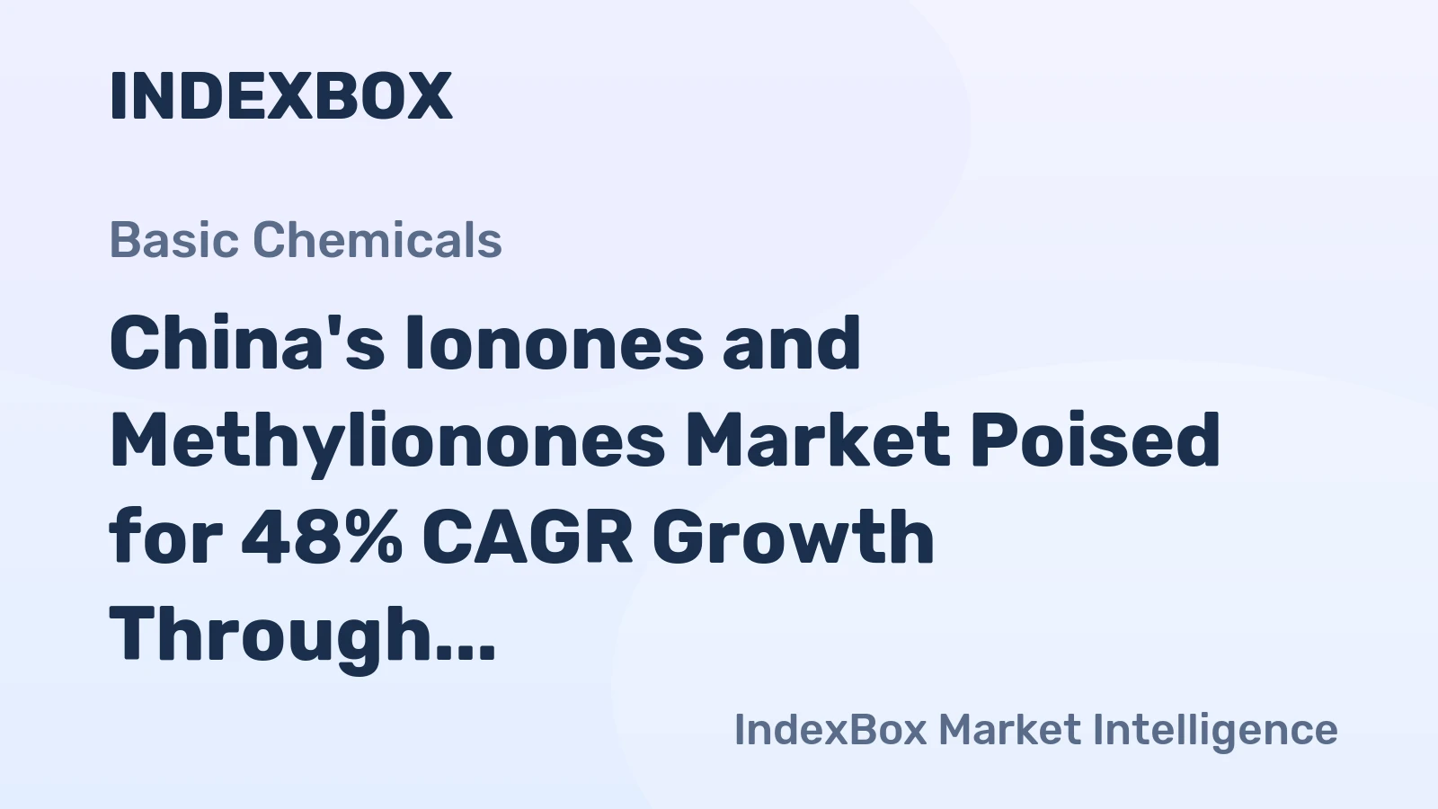 China's Ionones and Methylionones Market Poised for 48% CAGR Growth Through 2035