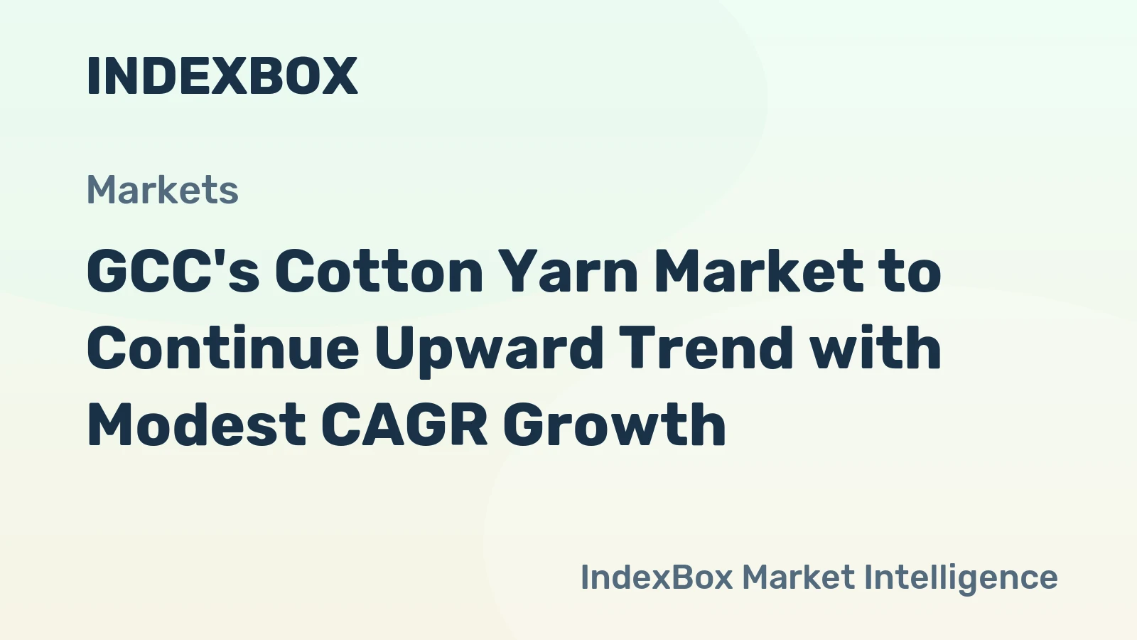 GCC's Cotton Yarn Market to Continue Upward Trend with Modest CAGR Growth