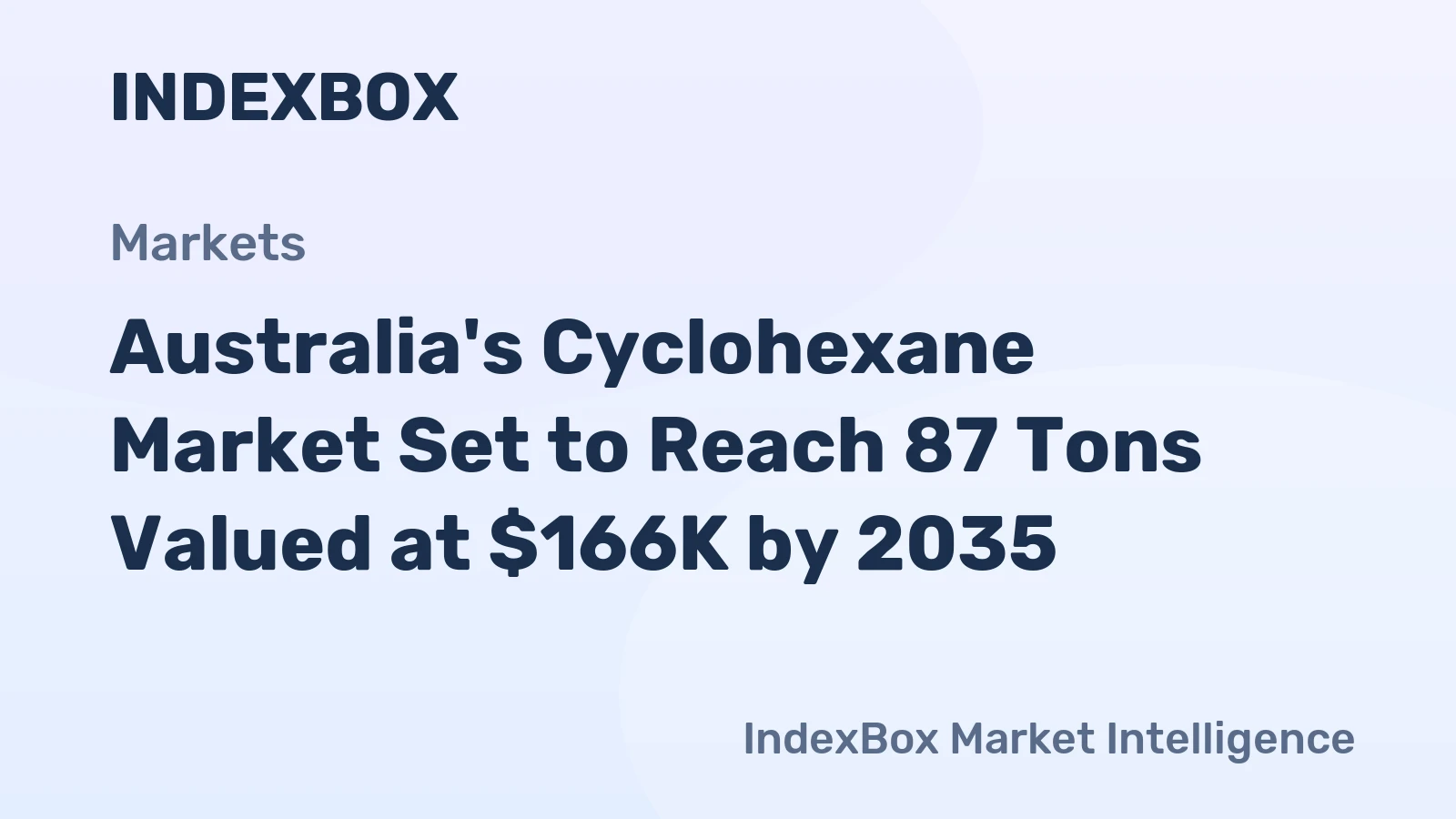 Australia's Cyclohexane Market Set to Reach 87 Tons Valued at $166K by 2035