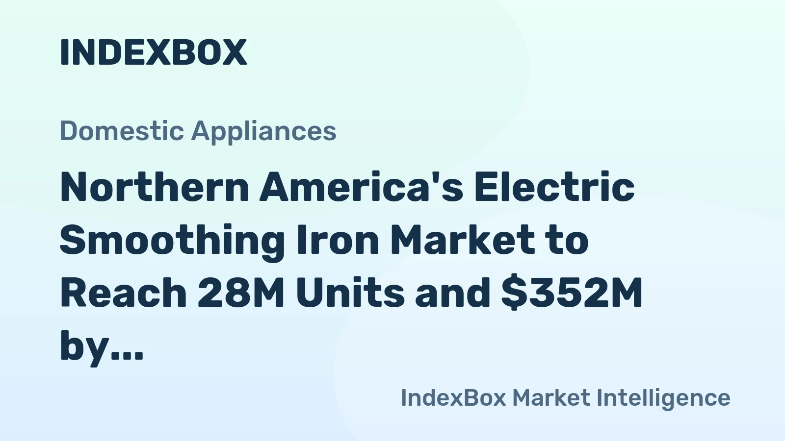 Northern America's Electric Smoothing Iron Market to Reach 28M Units and $352M by 2035