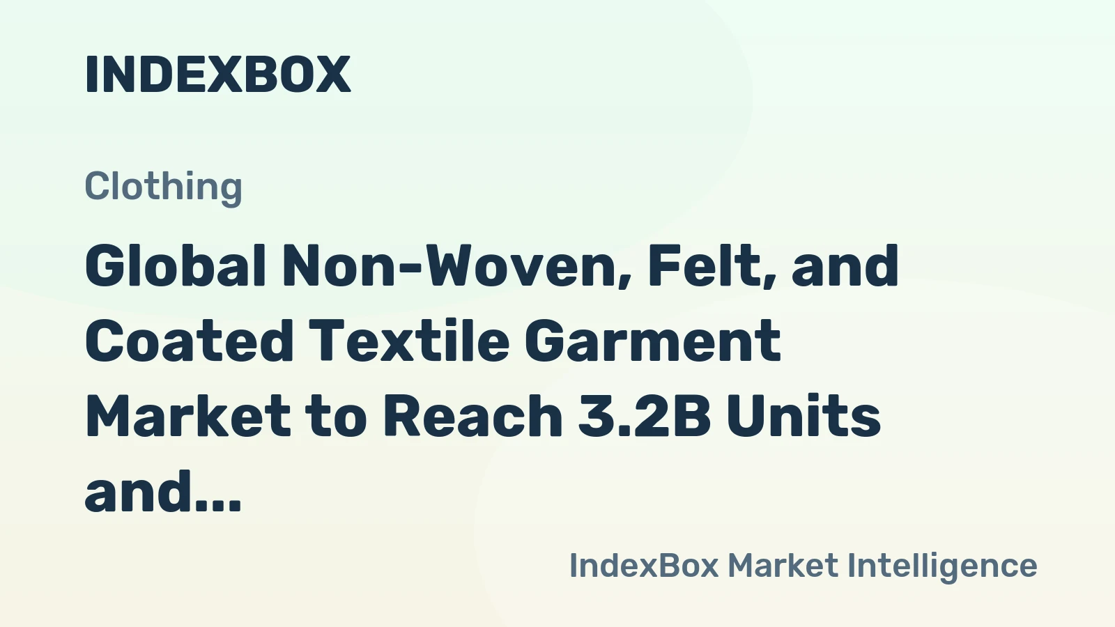 Global Non-Woven, Felt, and Coated Textile Garment Market to Reach 3.2B Units and $281.3B in Value by 2035, with +1.3% and +1.4% CAGR Growth, Respectively
