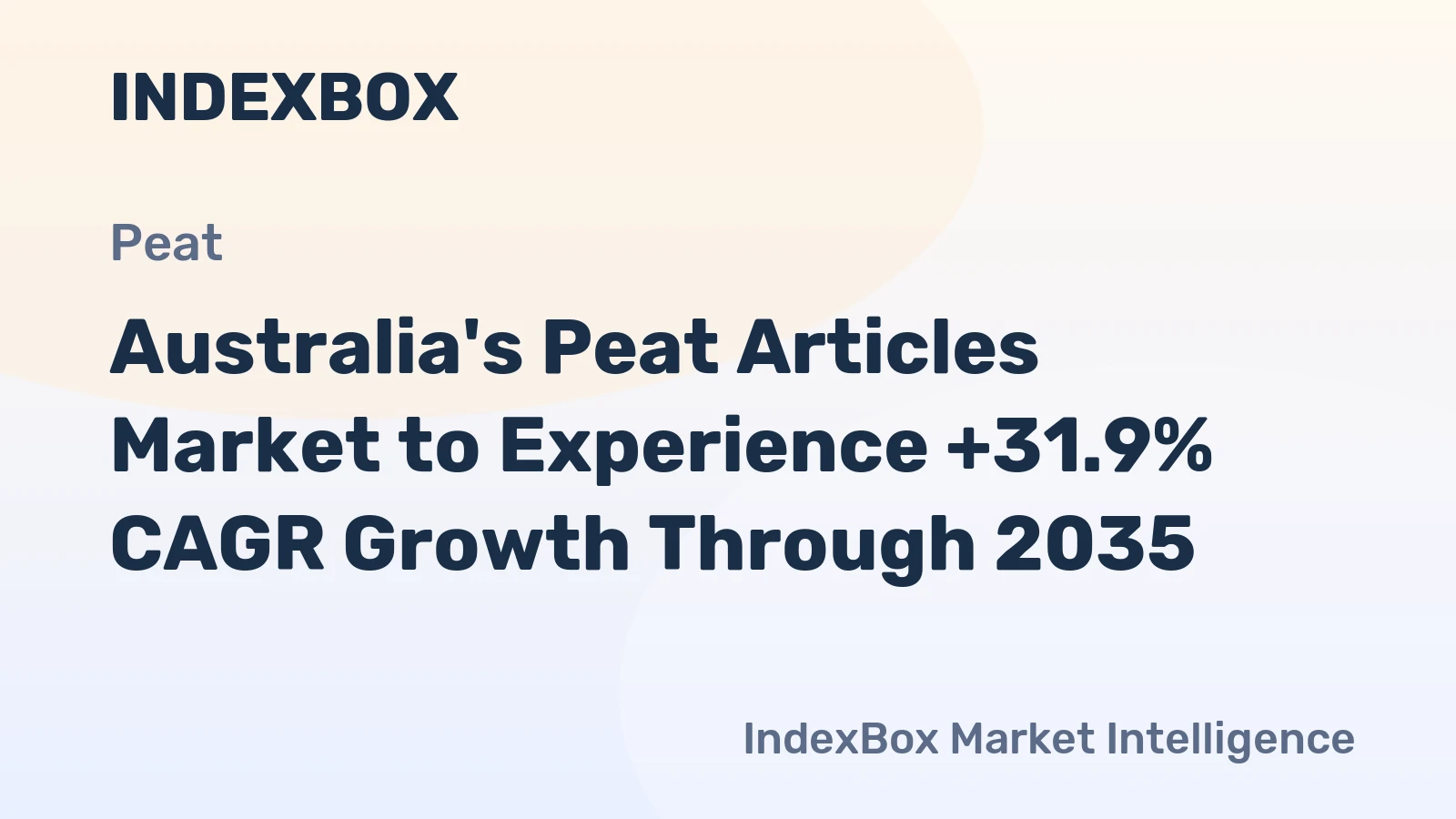 Australia's Peat Articles Market to Experience +31.9% CAGR Growth Through 2035