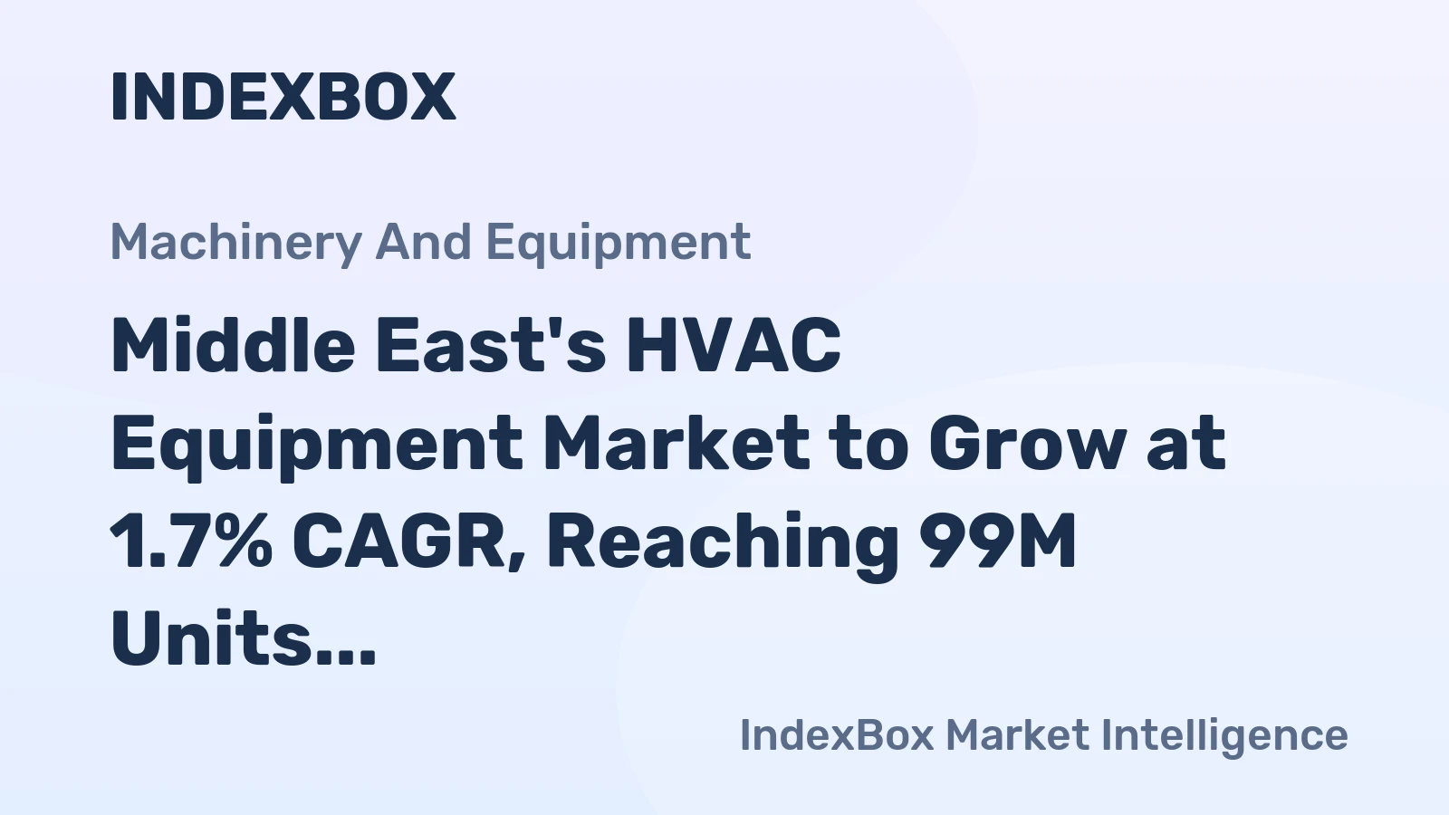 Middle East's HVAC Equipment Market to Grow at 1.7% CAGR, Reaching 99M Units by 2035