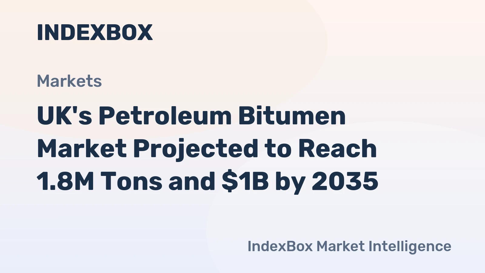 UK's Petroleum Bitumen Market Projected to Reach 1.8M Tons and $1B by 2035