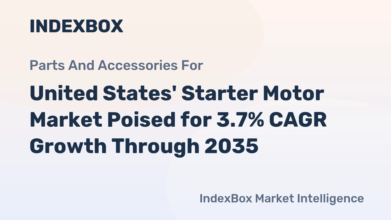 United States' Starter Motor Market Poised for 3.7% CAGR Growth Through 2035