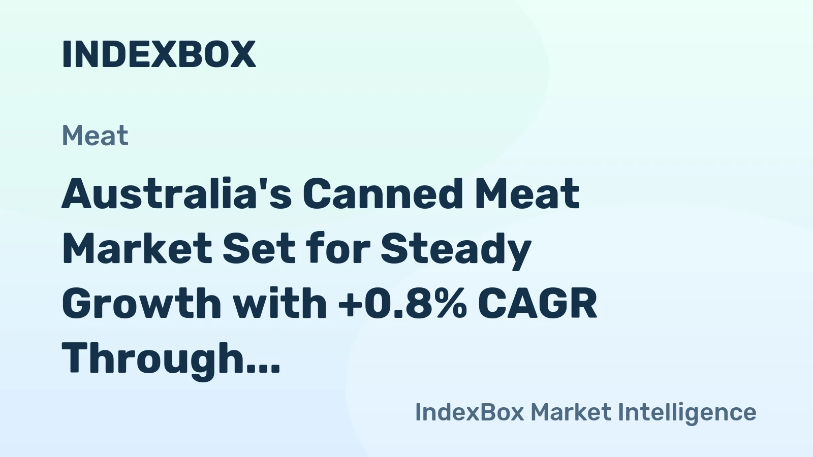 Australia's Canned Meat Market Set for Steady Growth with +0.8% CAGR Through 2035
