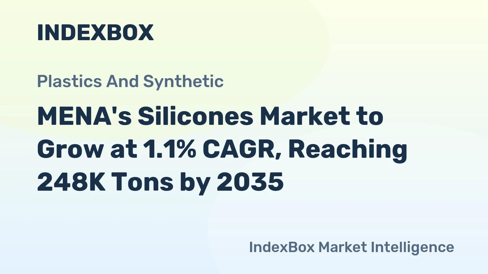 MENA's Silicones Market to Grow at 1.1% CAGR, Reaching 248K Tons by 2035