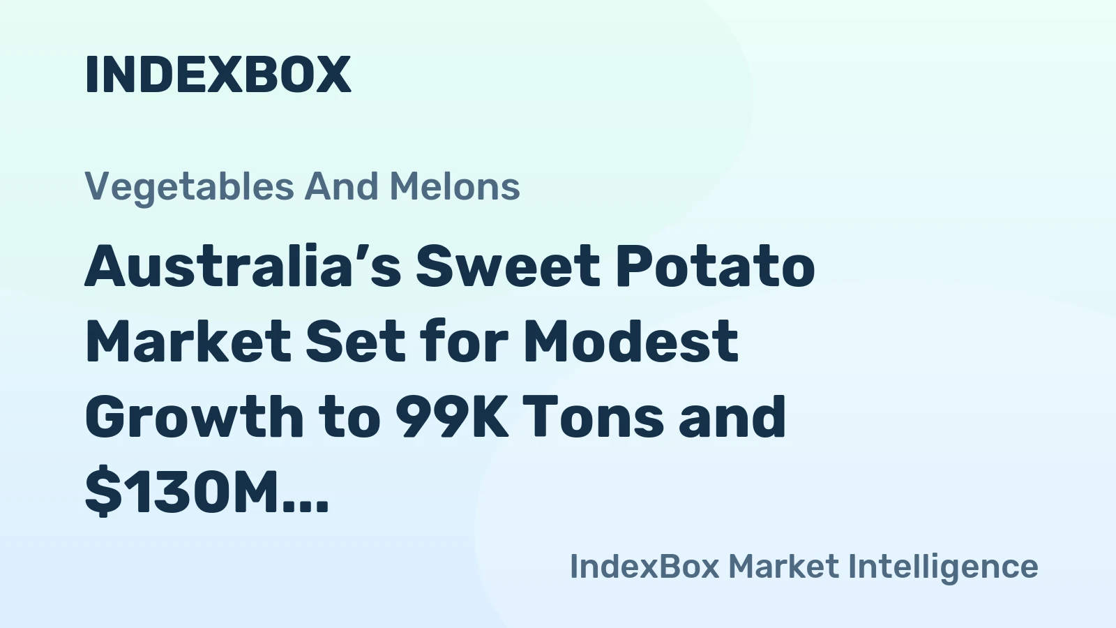 Australia’s Sweet Potato Market Set for Modest Growth to 99K Tons and $130M by 2035