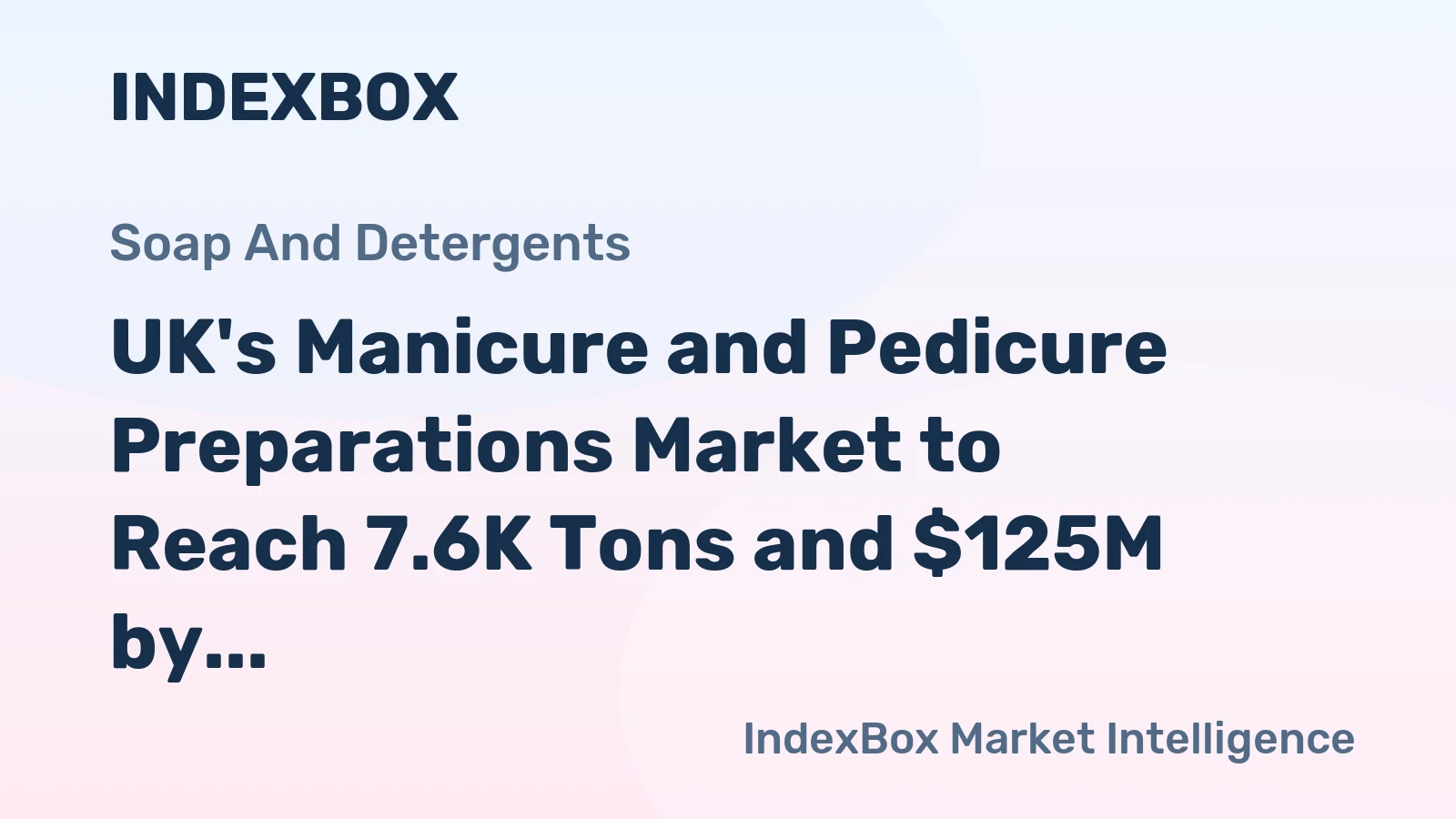 UK's Manicure and Pedicure Preparations Market to Reach 7.6K Tons and $125M by 2035