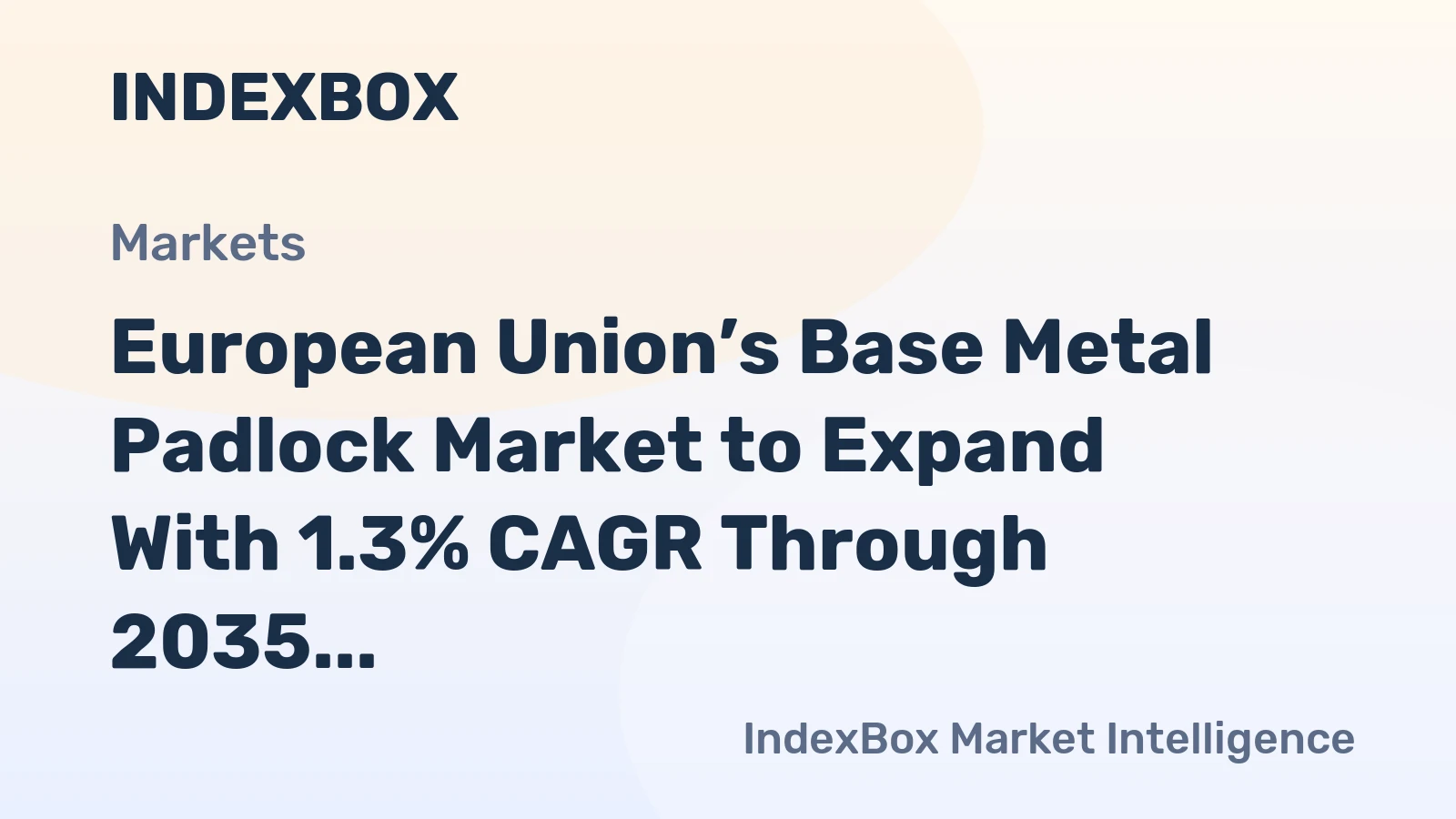 European Union’s Base Metal Padlock Market to Expand With 1.3% CAGR Through 2035