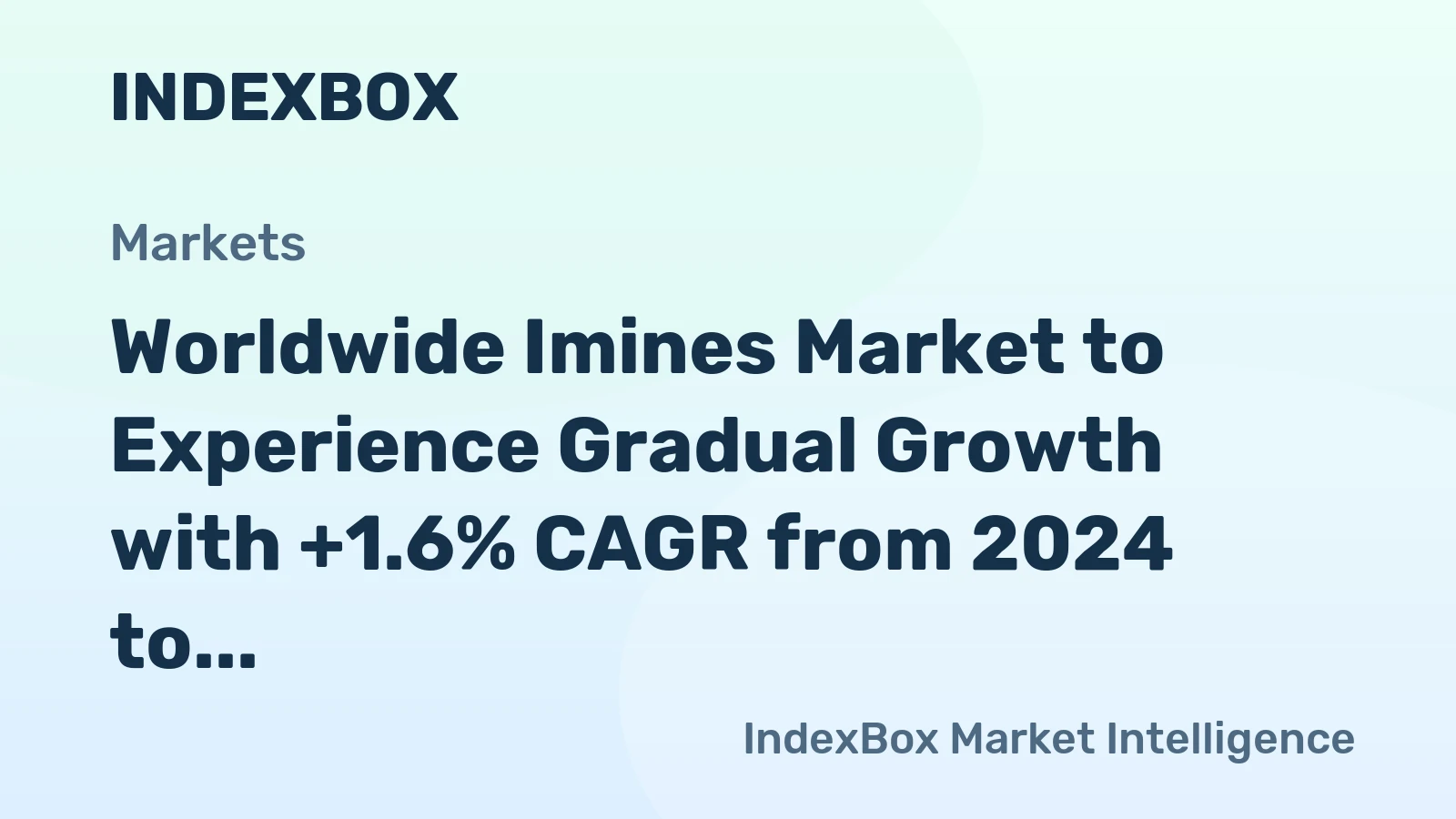 Worldwide Imines Market to Experience Gradual Growth with +1.6% CAGR from 2024 to 2035
