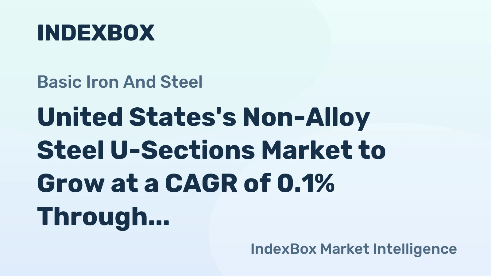 United States's Non-Alloy Steel U-Sections Market to Grow at a CAGR of 0.1% Through 2035