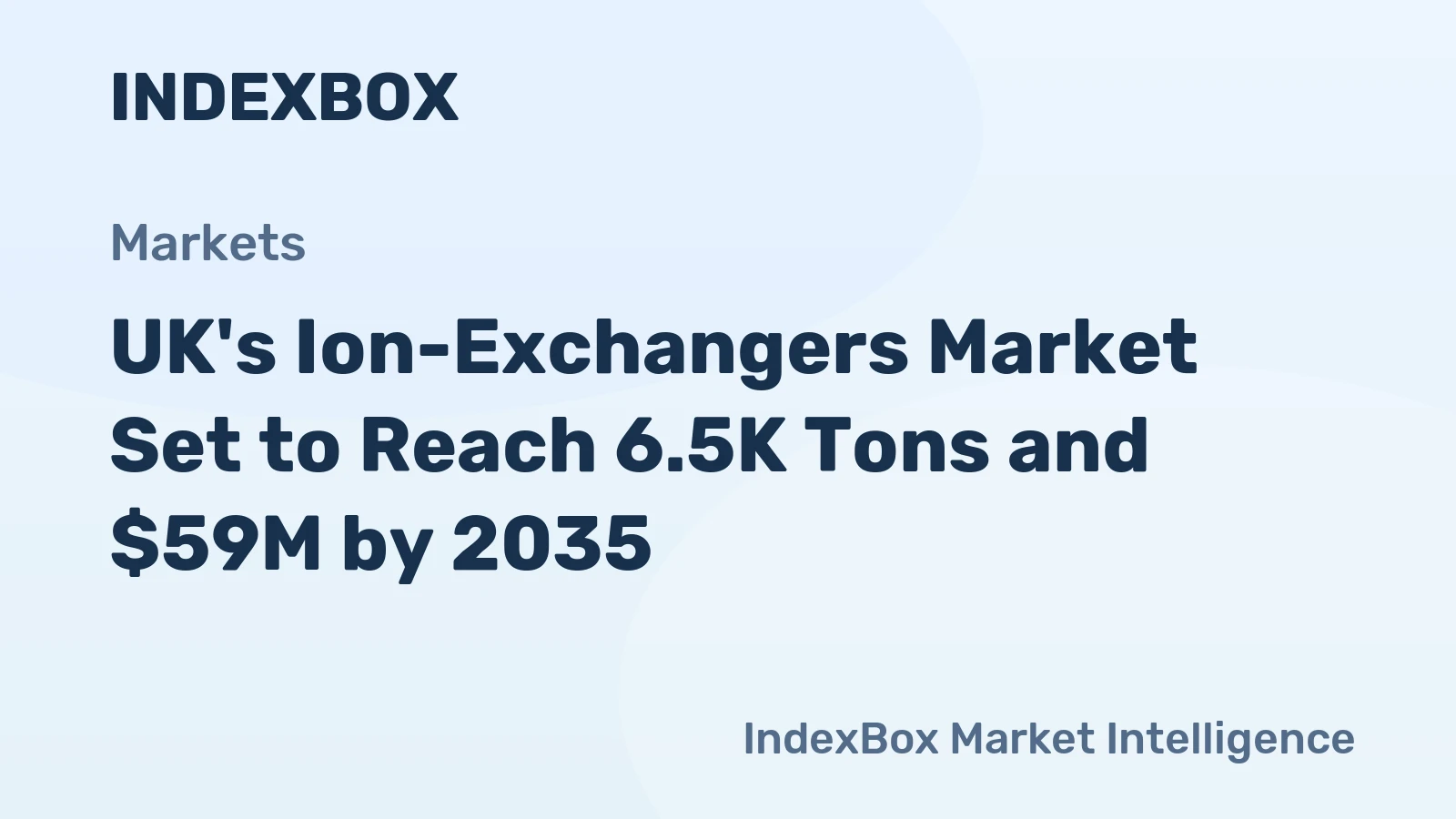 UK's Ion-Exchangers Market Set to Reach 6.5K Tons and $59M by 2035