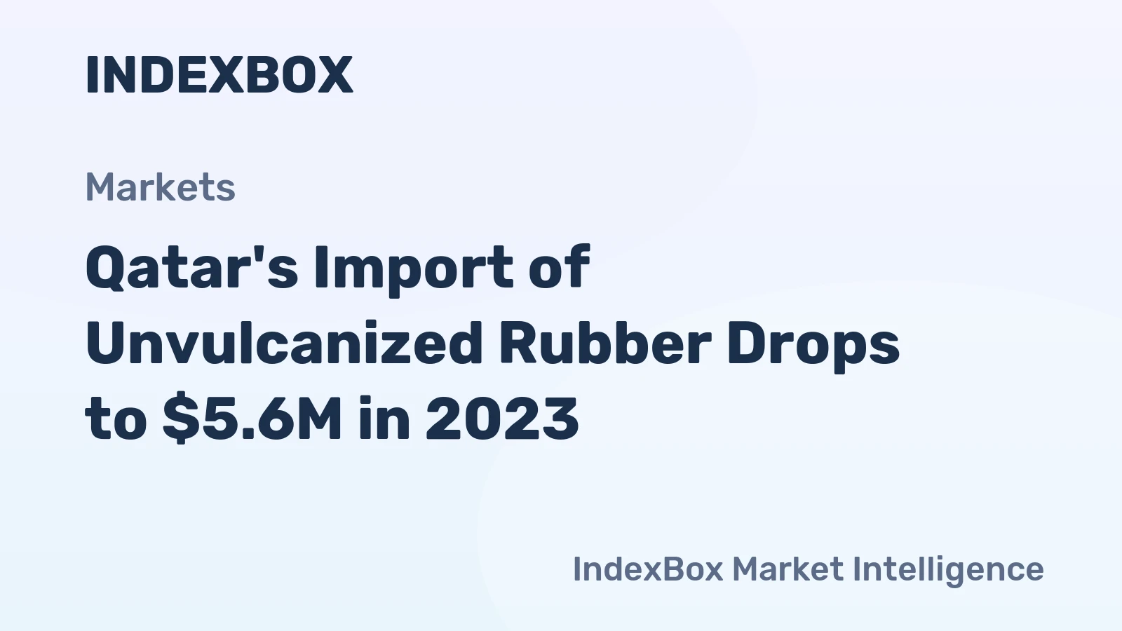 Qatar's Import of Unvulcanized Rubber Drops to $5.6M in 2023