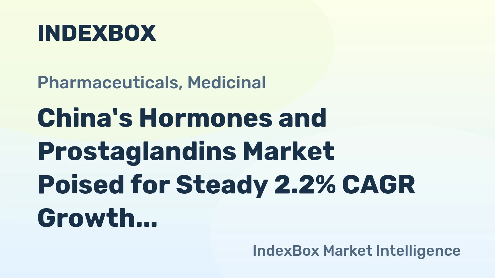 China's Hormones and Prostaglandins Market Poised for Steady 2.2% CAGR Growth Through 2035