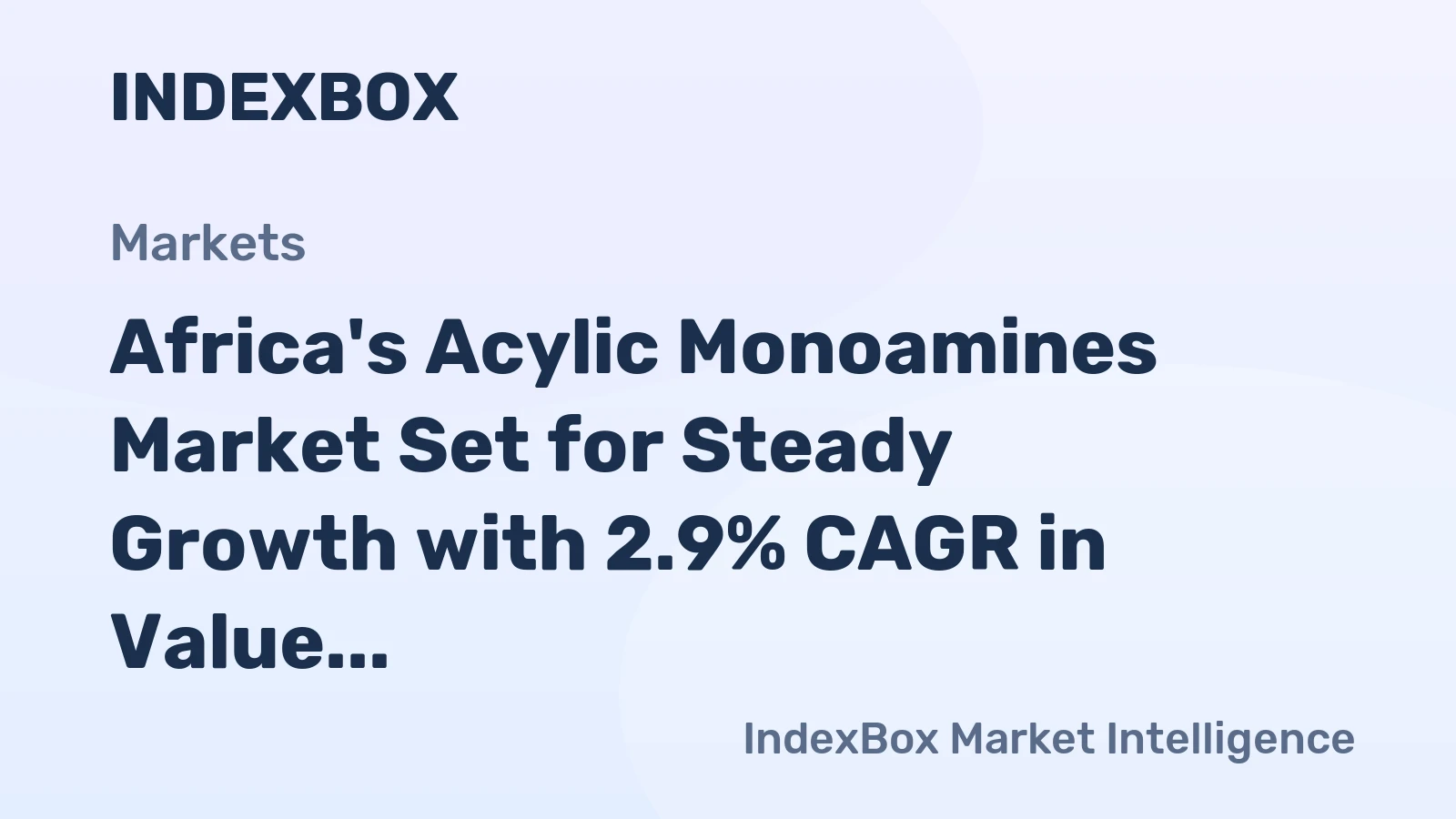 Africa's Acylic Monoamines Market Set for Steady Growth with 2.9% CAGR in Value Through 2035
