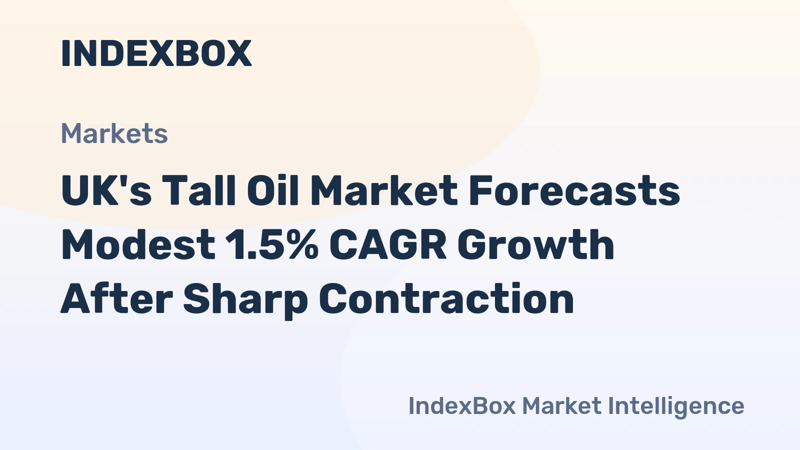 UK's Tall Oil Market Forecasts Modest 1.5% CAGR Growth After Sharp Contraction