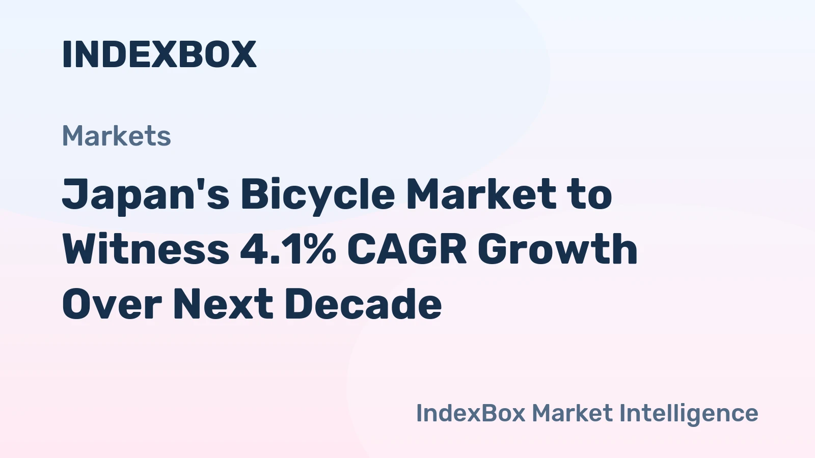 Japan's Bicycle Market to Witness 4.1% CAGR Growth Over Next Decade