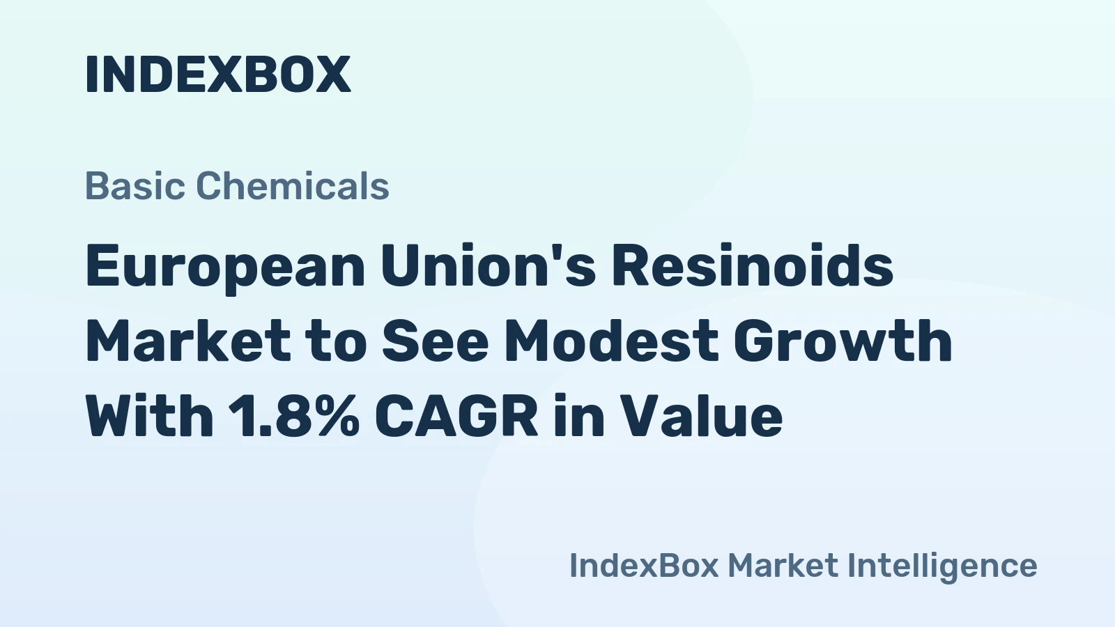 European Union's Resinoids Market to See Modest Growth With 1.8% CAGR in Value