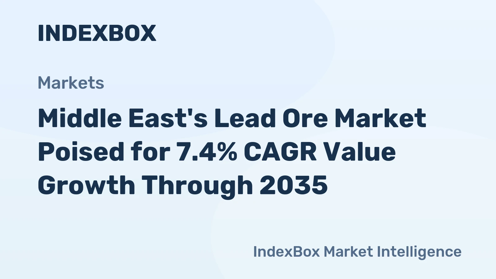 Middle East's Lead Ore Market Poised for 7.4% CAGR Value Growth Through 2035