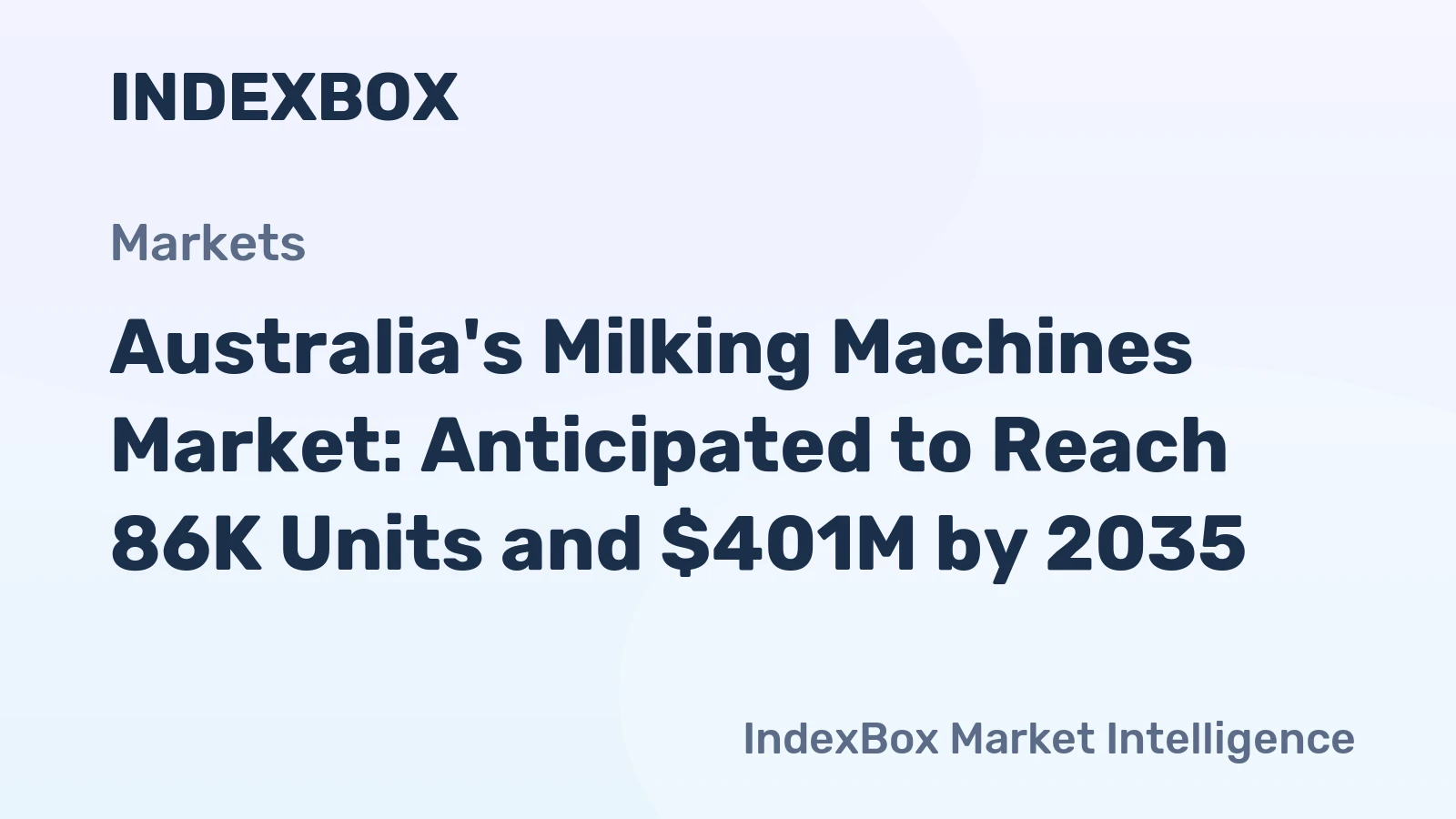 Australia's Milking Machines Market: Anticipated to Reach 86K Units and $401M by 2035
