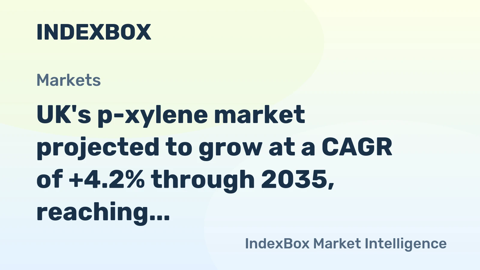 UK's p-xylene market projected to grow at a CAGR of +4.2% through 2035, reaching $338M in value