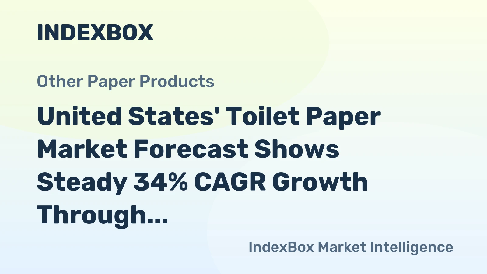 United States' Toilet Paper Market Forecast Shows Steady 34% CAGR Growth Through 2035