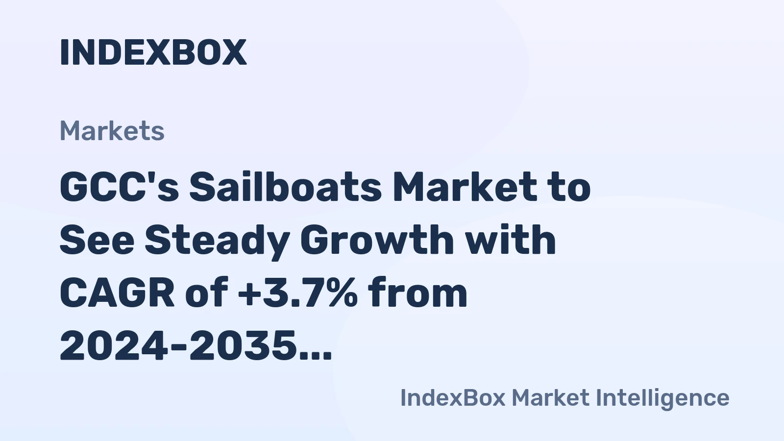 GCC's Sailboats Market to See Steady Growth with CAGR of +3.7% from 2024-2035