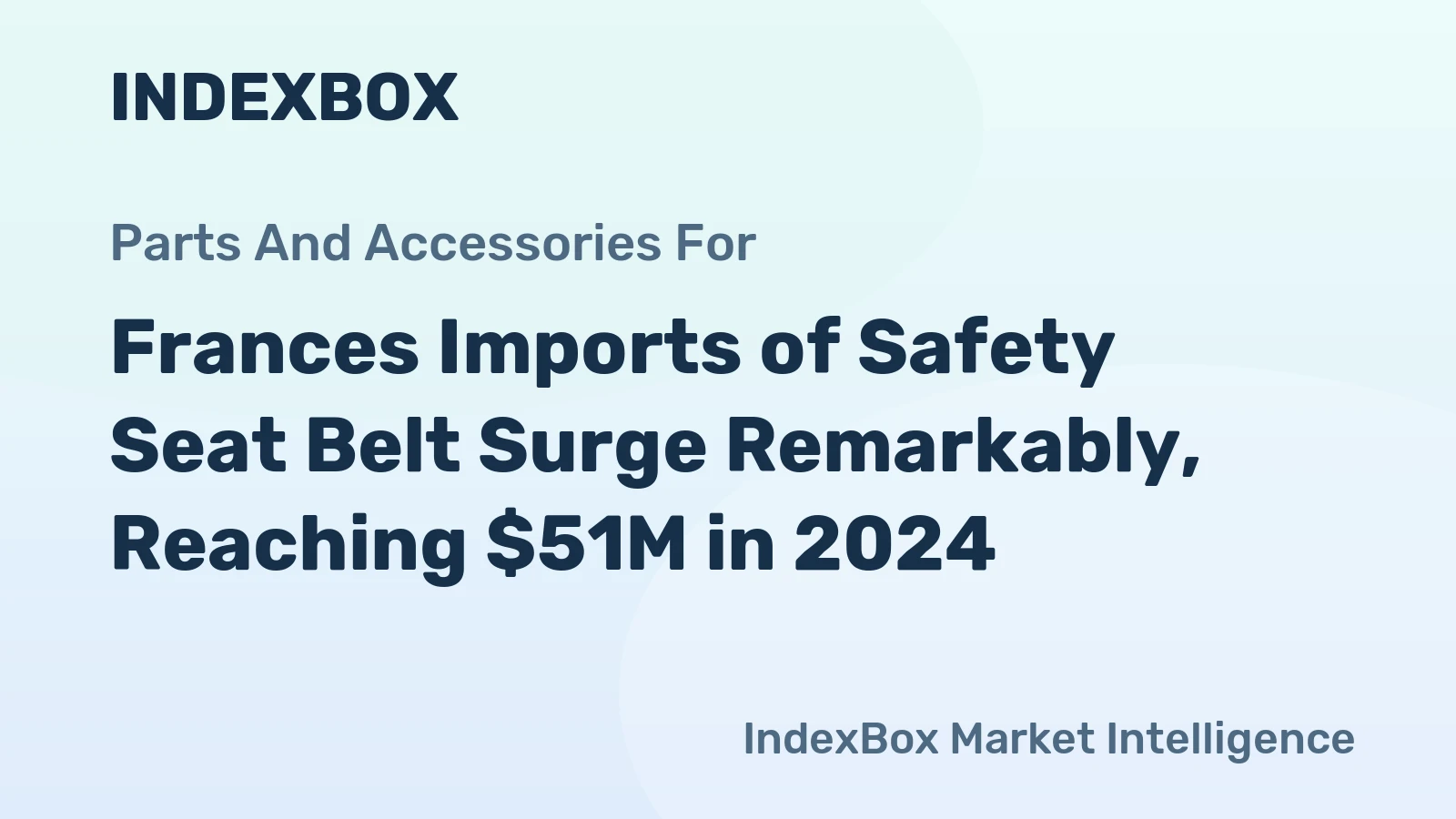 Frances Imports of Safety Seat Belt Surge Remarkably, Reaching $51M in 2024