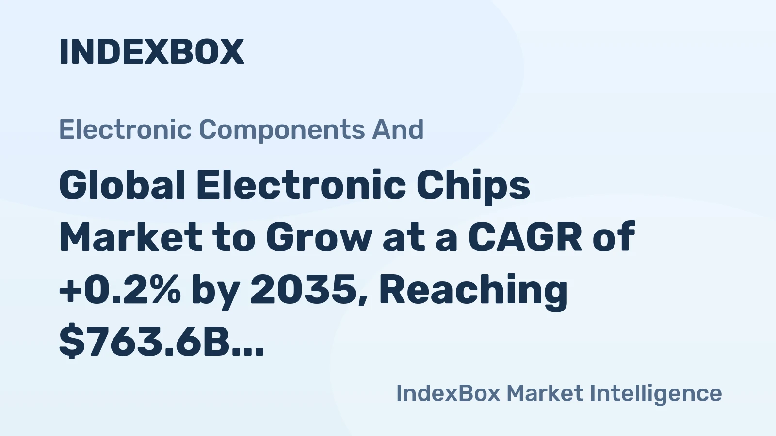 Global Electronic Chips Market to Grow at a CAGR of +0.2% by 2035, Reaching $763.6B in Value