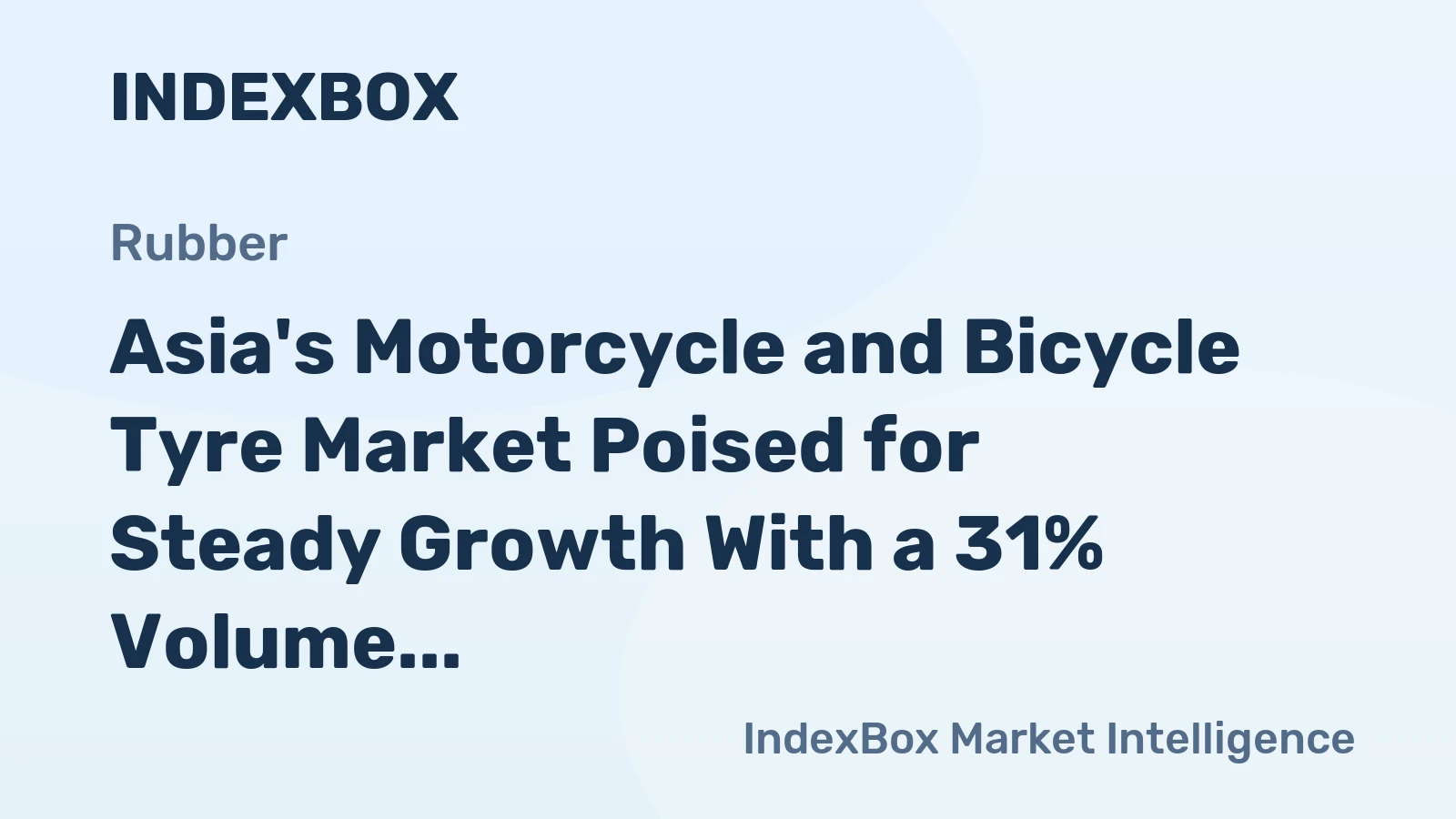 Asia's Motorcycle and Bicycle Tyre Market Poised for Steady Growth With a 31% Volume CAGR Through 2035