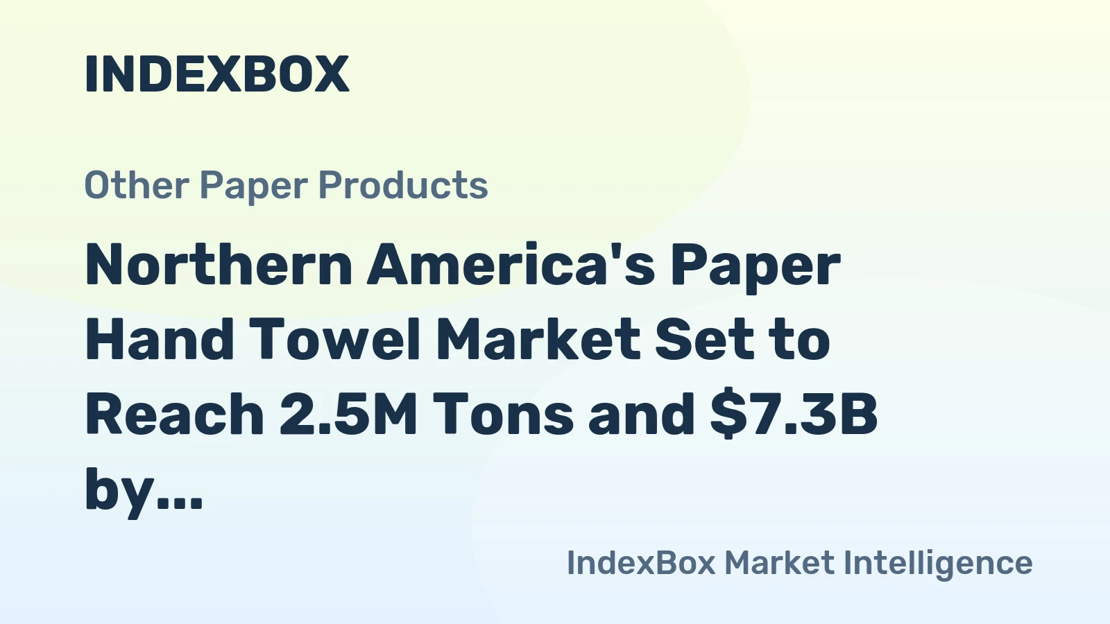 Northern America's Paper Hand Towel Market Set to Reach 2.5M Tons and $7.3B by 2035