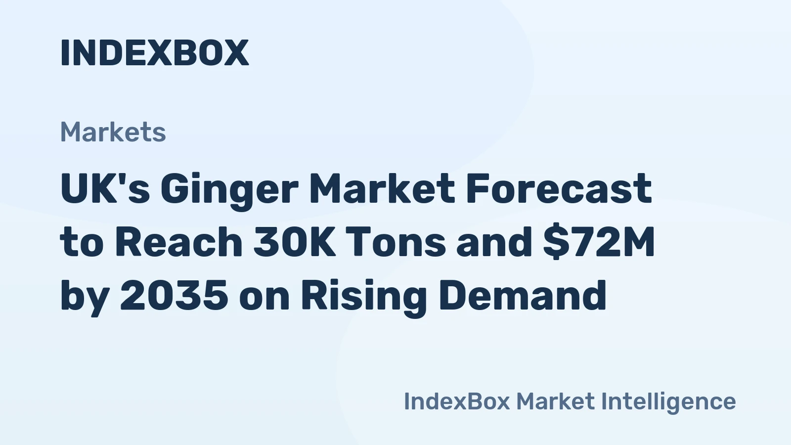 UK's Ginger Market Forecast to Reach 30K Tons and $72M by 2035 on Rising Demand
