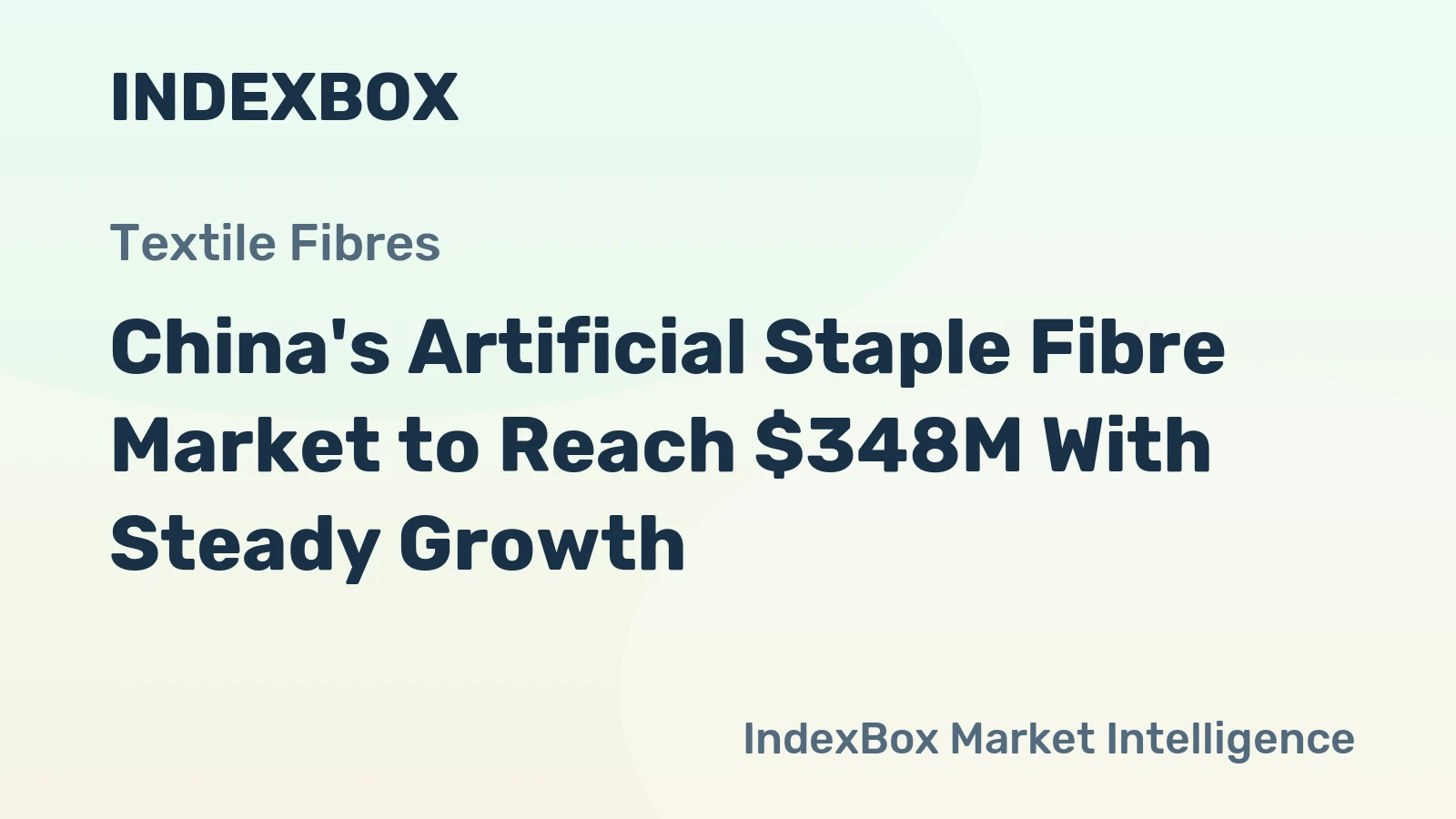 China's Artificial Staple Fibre Market to Reach $348M With Steady Growth