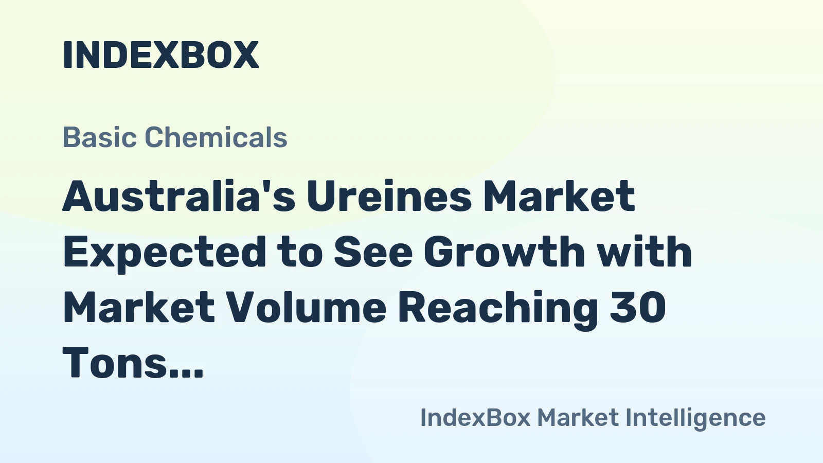 Australia's Ureines Market Expected to See Growth with Market Volume Reaching 30 Tons and Market Value Reaching $336K by 2035