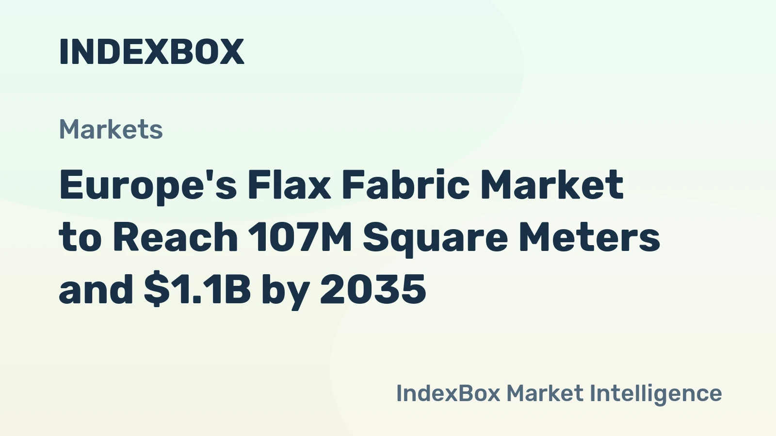 Europe's Flax Fabric Market to Reach 107M Square Meters and $1.1B by 2035